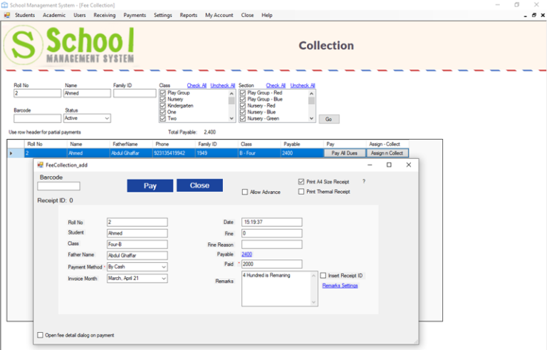 School Fees Collection Software | Fee Management Software